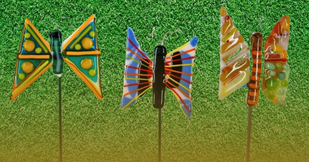 Art at Brucemore: Glass Butterfly Garden Stake - Brucemore